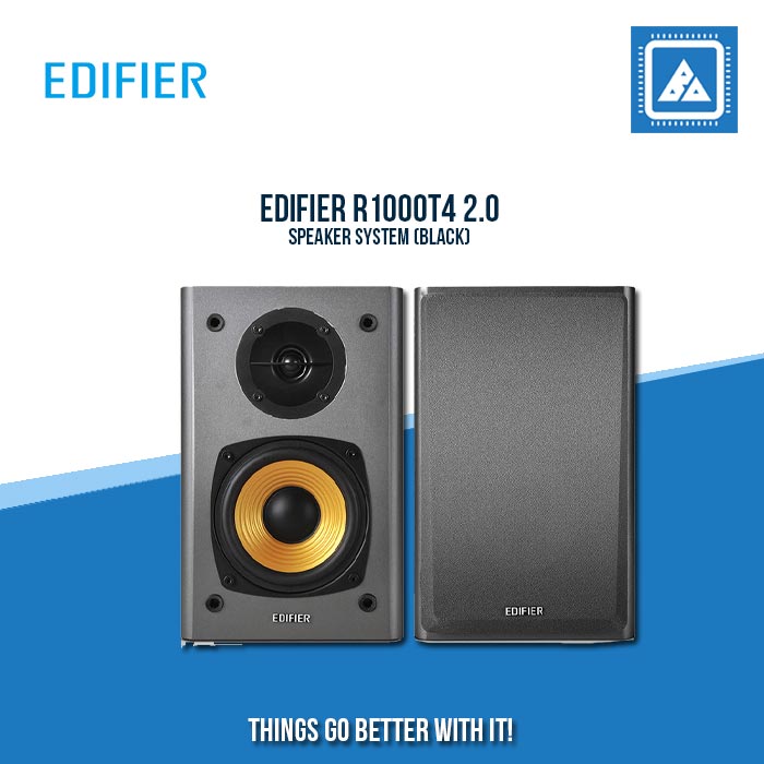 EDIFIER R1000T4 2.0 SPEAKER SYSTEM (BLACK) – BlueArm Computer Store